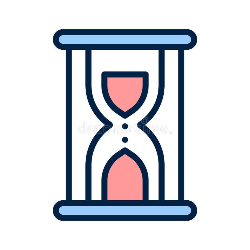 Hourglass Icon Symbolizing Time Running Out or Countdowns Stock Vector ...
