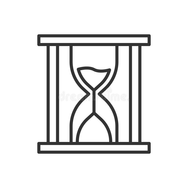 Hourglass Icon - Time Icon stock illustration. Illustration of loading ...