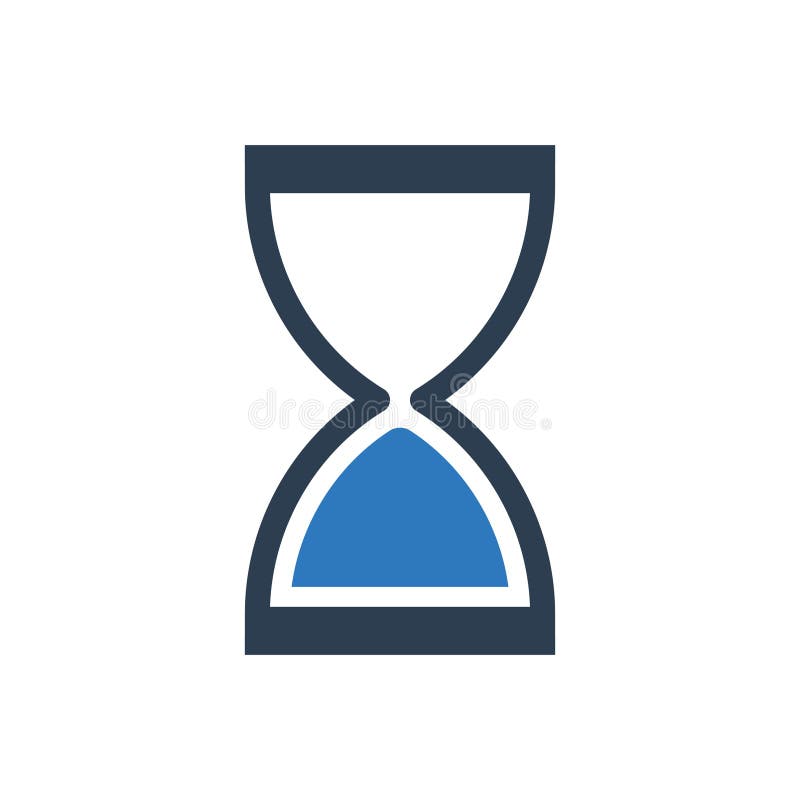 Hourglass Icon - Time Management Stock Illustration - Illustration of ...