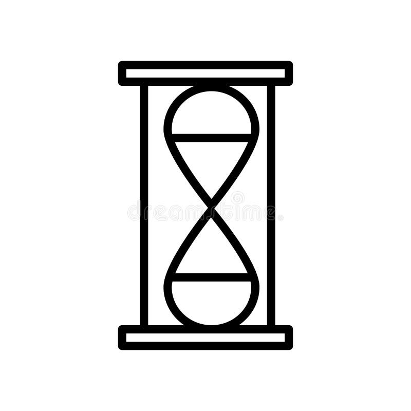 Hourglass Icon Vector Isolated on White Background, Hourglass Sign ...