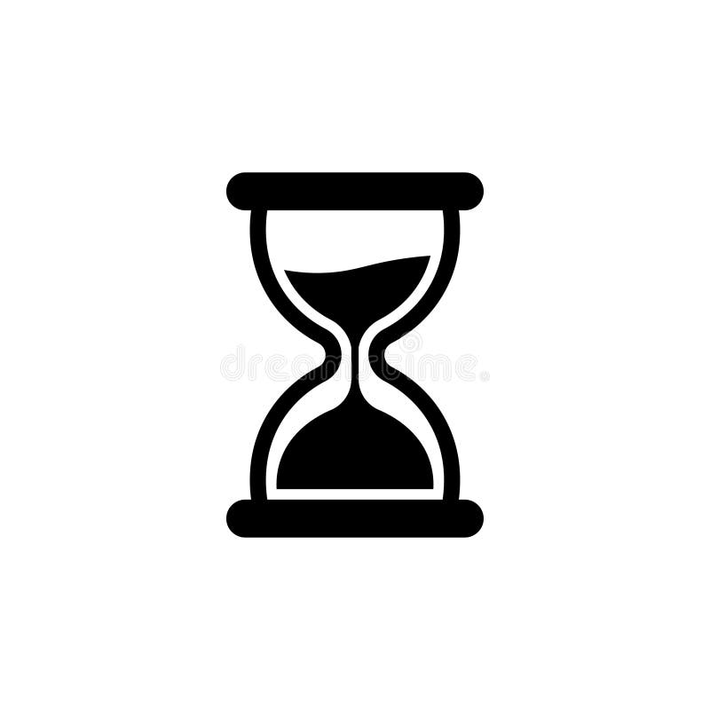 Hourglass Icon Vector. Hourglass Timer Icon in Trendy Flat Design ...