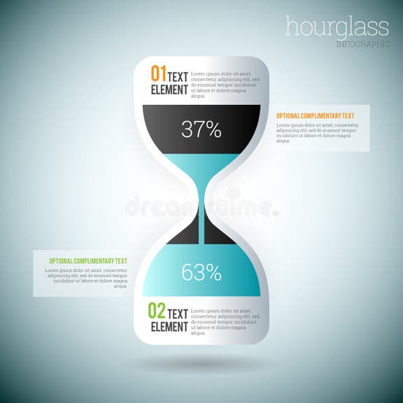Hourglass Infographic stock vector. Illustration of visual - 43471881