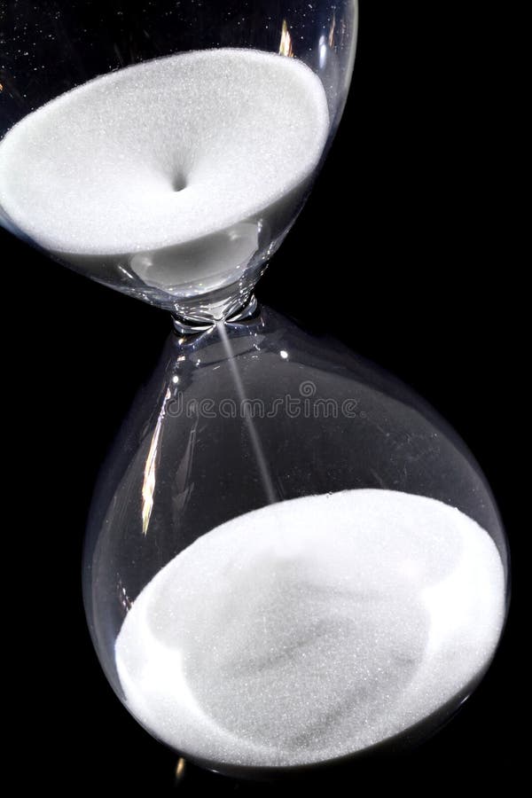 An hour glass stock image. Image of time, studio, life - 19451995
