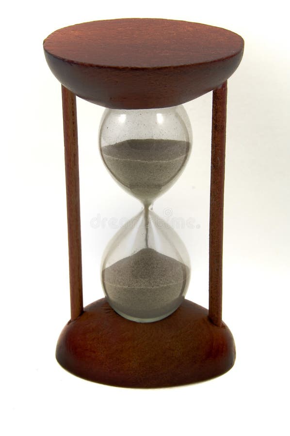 Hourglass Isolated on White Background, Sandglass Stock Image - Image ...
