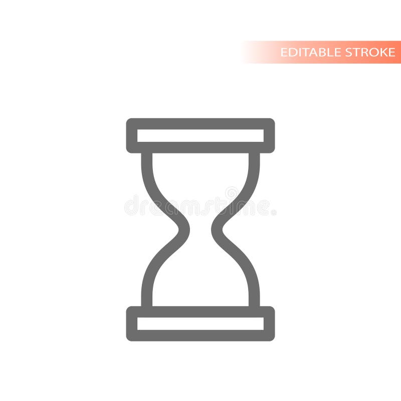 Hourglass line vector icon stock illustration. Illustration of stroke ...