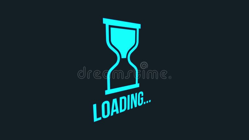 Hourglass Loading Cursor Animation Loop Animation. Hourglass Loader ...