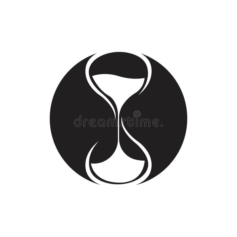 Hourglass Logo Icon Vector Illustration Design Template Stock Vector ...