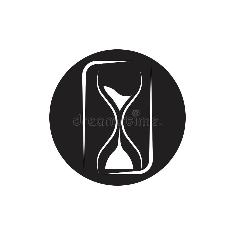 Hourglass Logo Icon Vector Illustration Design Template Stock Vector ...