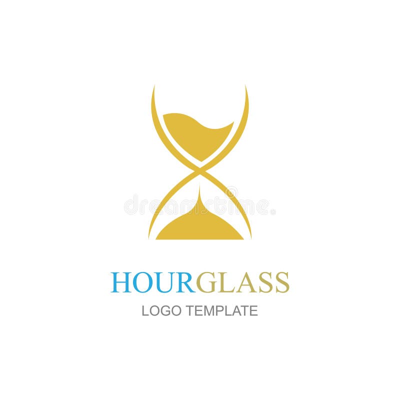 Hourglass Logo Icon Vector Illustration Design Template Stock Vector ...