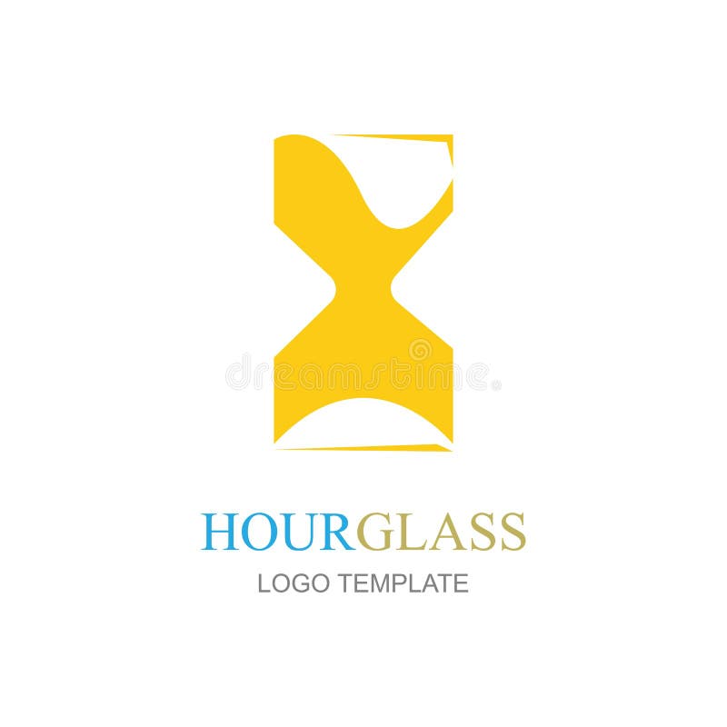 Hourglass Logo Icon Vector Illustration Design Template Stock Vector ...