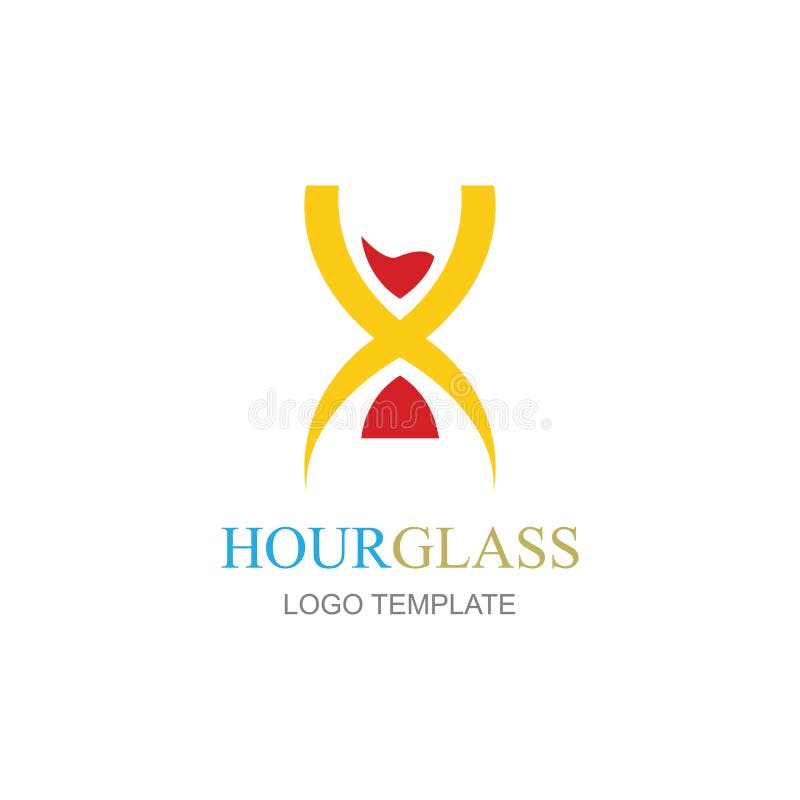 Hourglass Logo Icon Vector Illustration Design Template Stock Vector ...