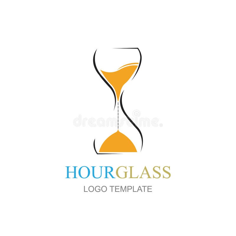 Hourglass Logo Icon Vector Illustration Design Template Stock Vector ...