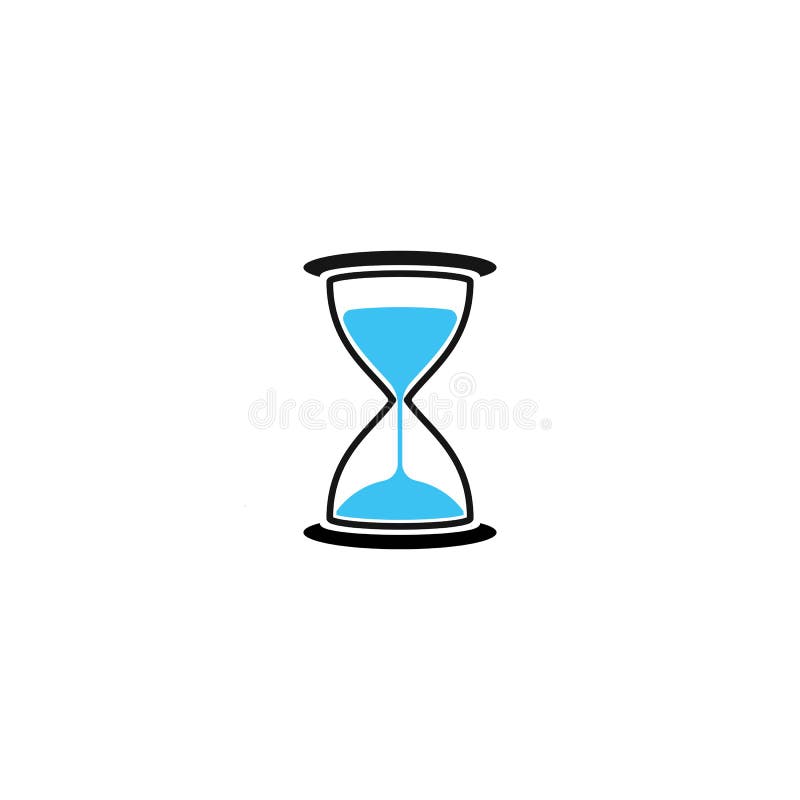 Hourglass Logo Vector Icon Illustration Stock Vector - Illustration of ...