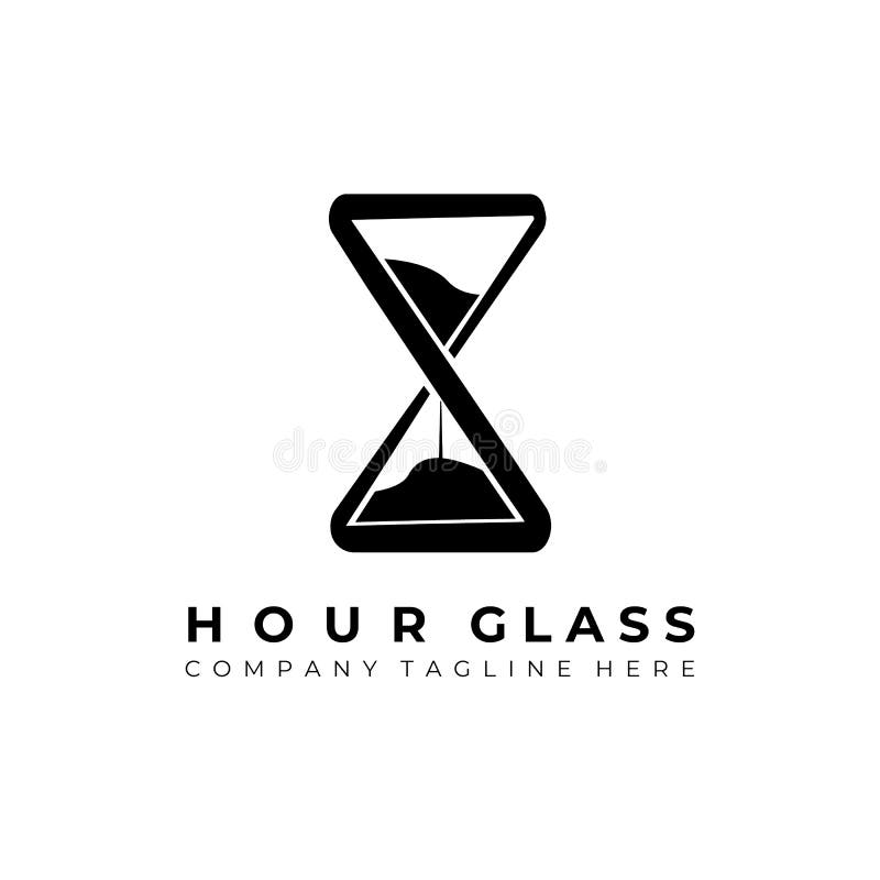 Hourglass Logo Vector Illustration Design, Simple Creative Hourglass ...