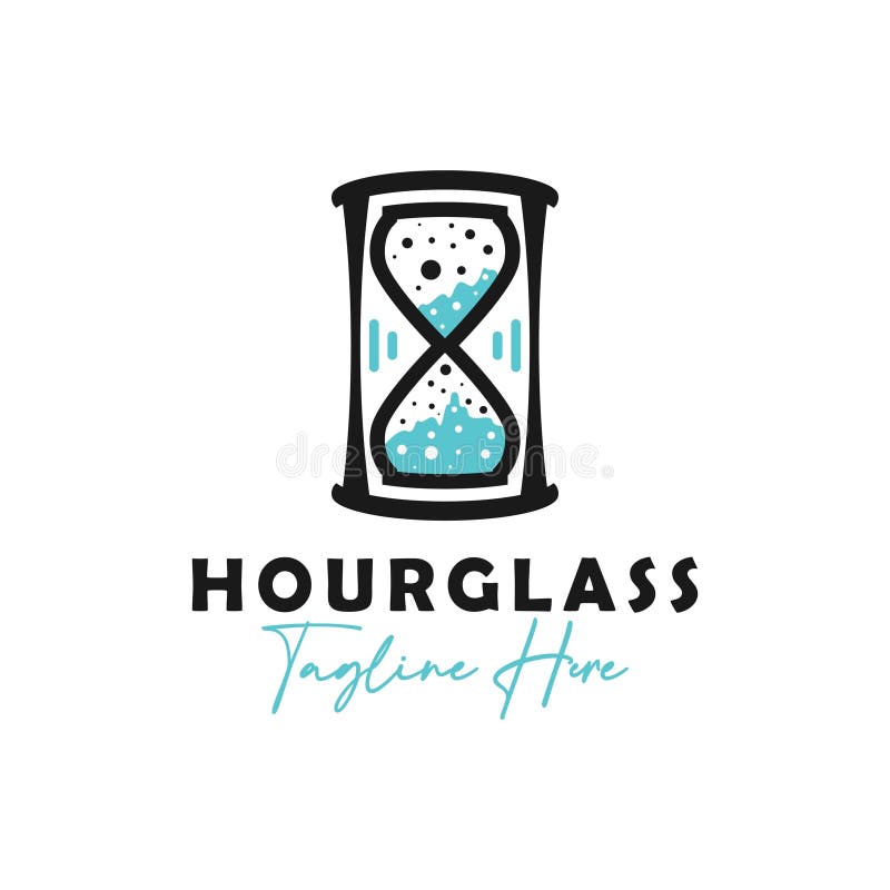 Hourglass Logo for Your Business Stock Vector - Illustration of emblem ...