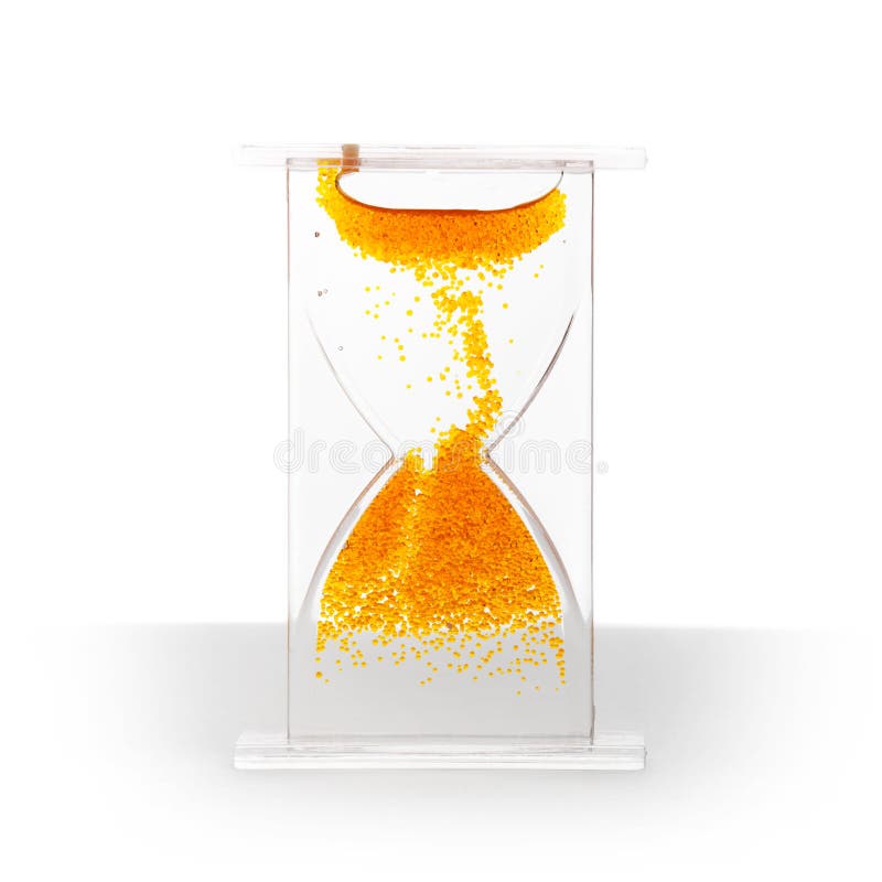 Hourglass with a Red Gel Bubbles Stock Image - Image of golden ...