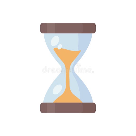 The Hourglass is Running Out of Time. End of Deadline Stock Vector ...