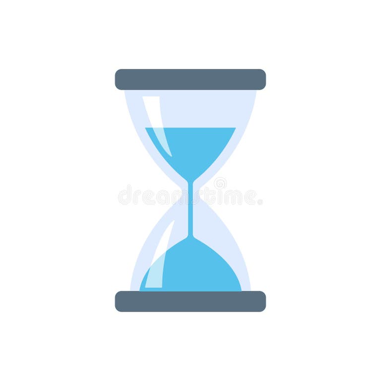 The Hourglass is Running Out of Time. End of Deadline Stock Vector ...