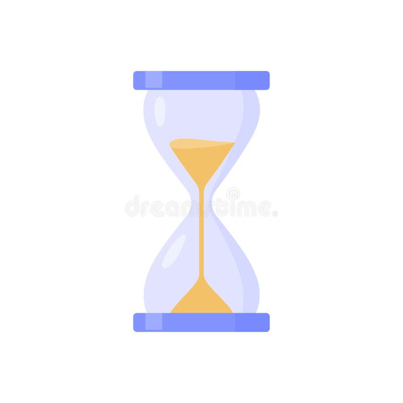 The Hourglass is Running Out of Time. End of Deadline Stock Vector ...