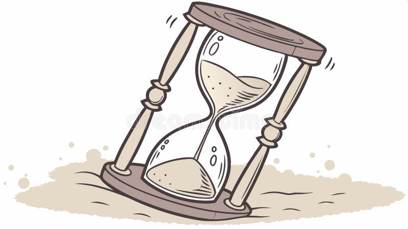 Hourglass with Sand Flowing, Time Passing, Deadline Concept and Urgency ...