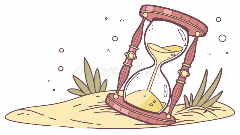 Hourglass Sand Flowing, Time Passing and Urgency Symbol Vector Design Generative AI Stock Vector ...