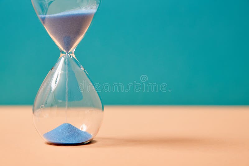 Hourglass with Sand Running through Bulbs. Passing Time. Business ...