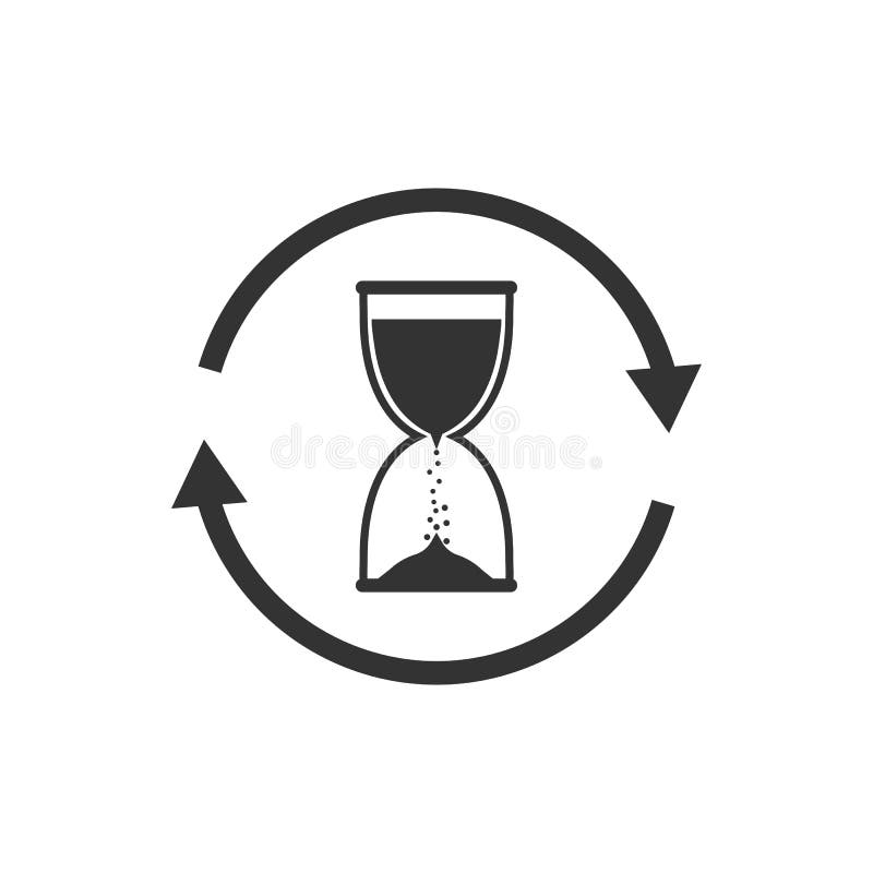 Hourglass, Sand, Time Icon. Vector Illustration, Flat Design Stock ...