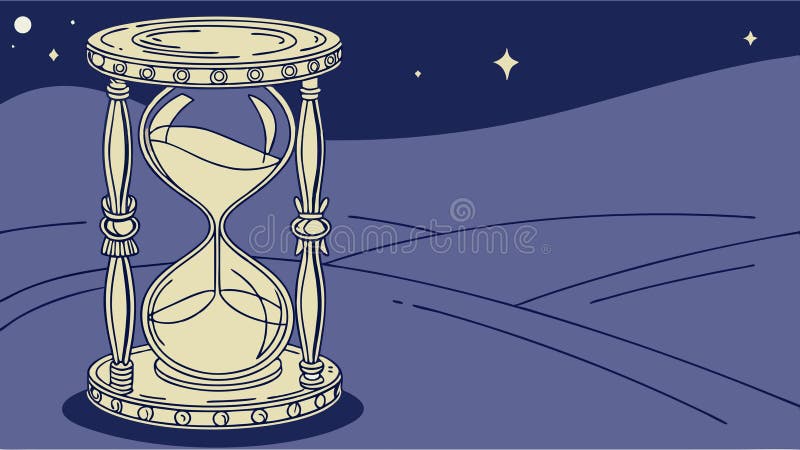 Hourglass with Sand, Time Passing Vector Design Generative AI Stock ...