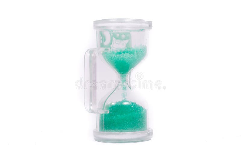 Hourglass with the Sand Turquoise Stock Image - Image of hourglass ...