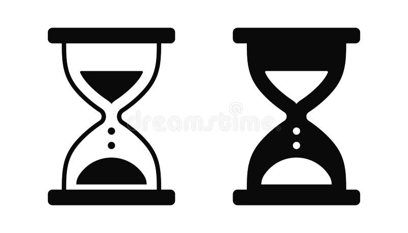 Hourglass Sandglass Sand Timer Icon Stock Vector - Illustration of ...