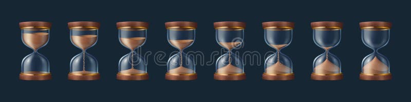 Hourglass and Sandglass Sprite Animation Sheet Stock Vector ...