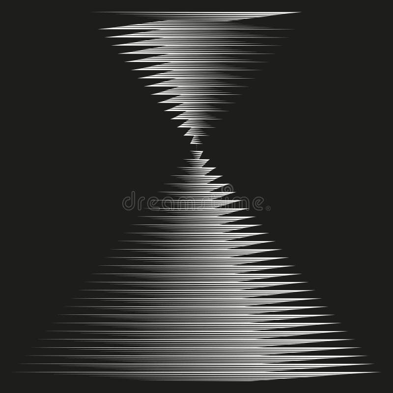 Hourglass Shape Design. Abstract Vector Icon. Linear Time Symbol ...