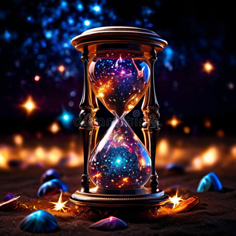 Hourglass Shells Large Spherical Fireworks that Explo Stock Photo ...