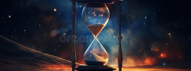 The Hourglass on the Sky Map Symbolizes the Contemplation of Time and ...