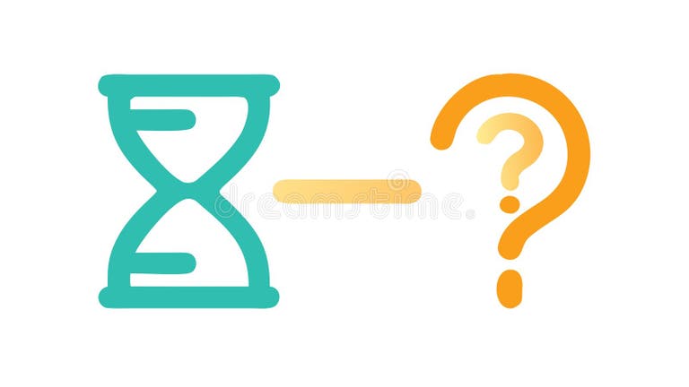 Hourglass Small Question Mark Subtle Time Queries Doubts, Vector Design ...