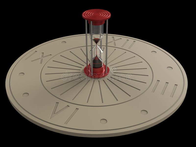 Hourglass Sundial 3d Stock Illustrations – 27 Hourglass Sundial 3d ...