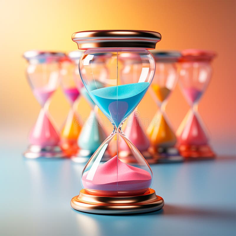 Hourglass, a Symbol of Quickly Passing Time - AI Generated Image Stock ...