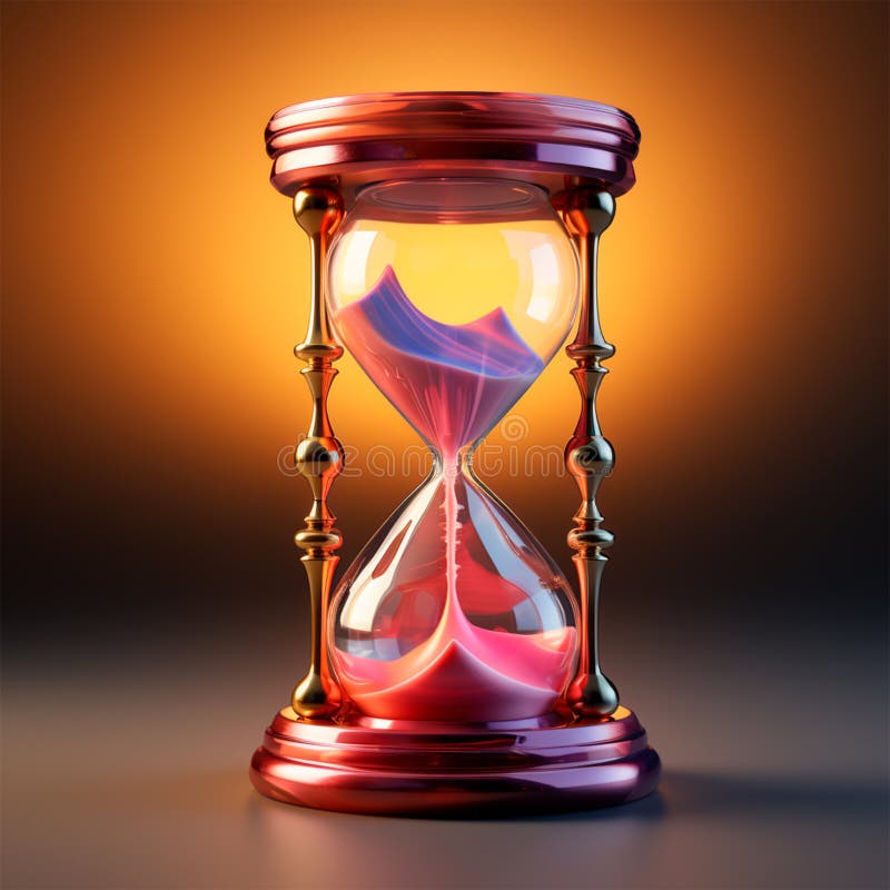 Hourglass, a Symbol of Quickly Passing Time - AI Generated Image Stock ...