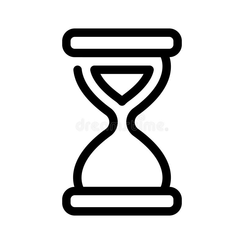 An Hourglass Symbolizing Time or Countdown Stock Vector - Illustration ...