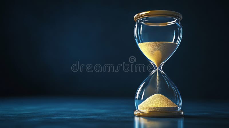 Hourglass Symbolizing Time S Passage Countdown Urgency and the Flow of ...