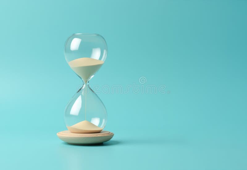 Hourglass Time Clock Running Banner Background an Hourglass or Sand ...