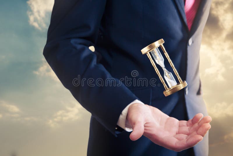 Hourglass, Time Concept with a High Contrast Image Stock Image - Image ...