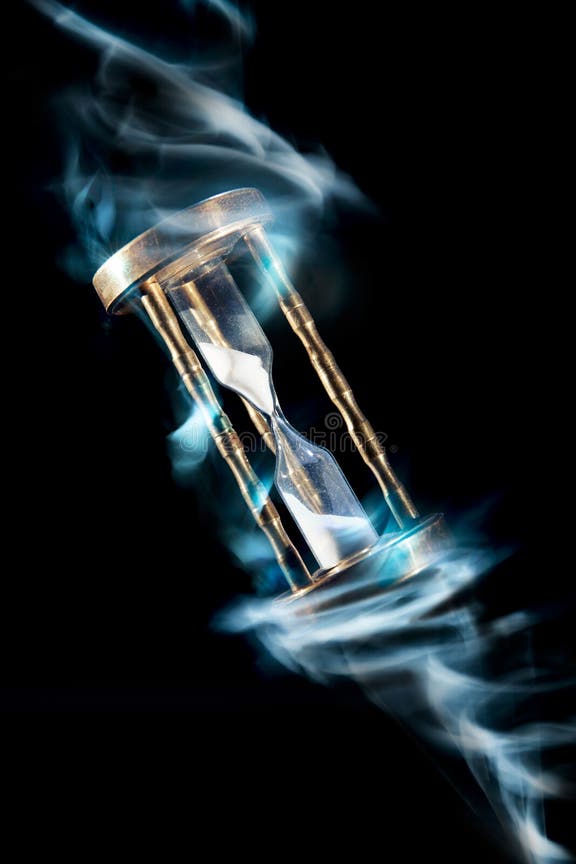 Hourglass, Time Concept with a High Contrast Image Stock Image - Image ...