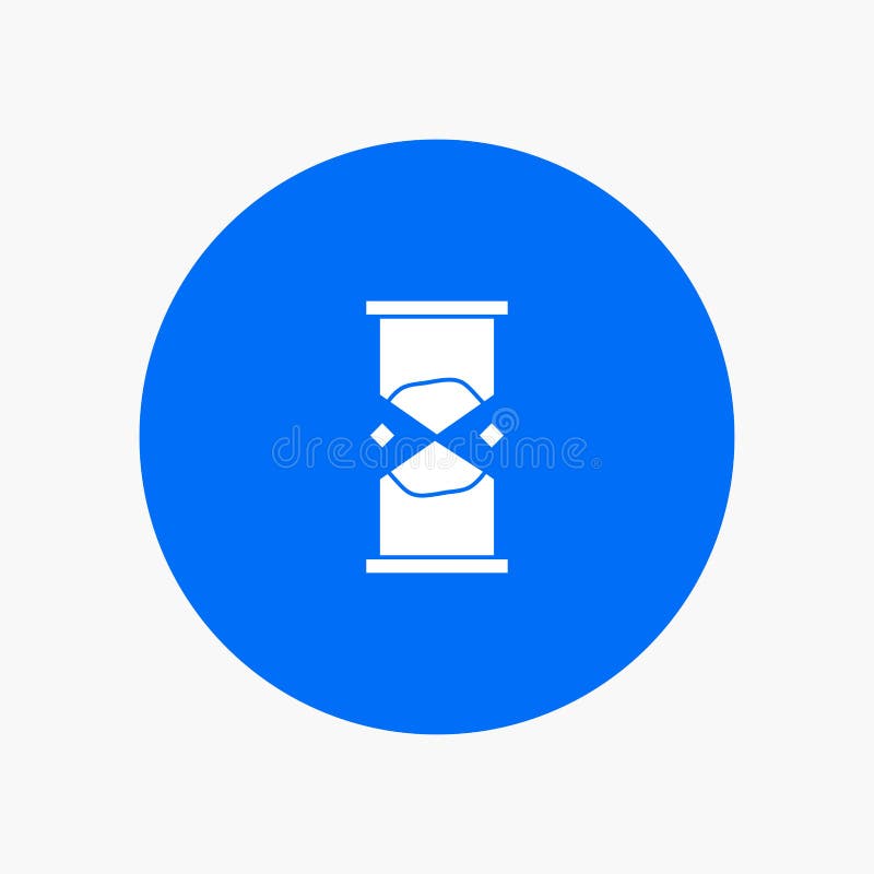Hourglass, Time, Timer, Watch, Sand Blue Dotted Line Line Icon Stock ...