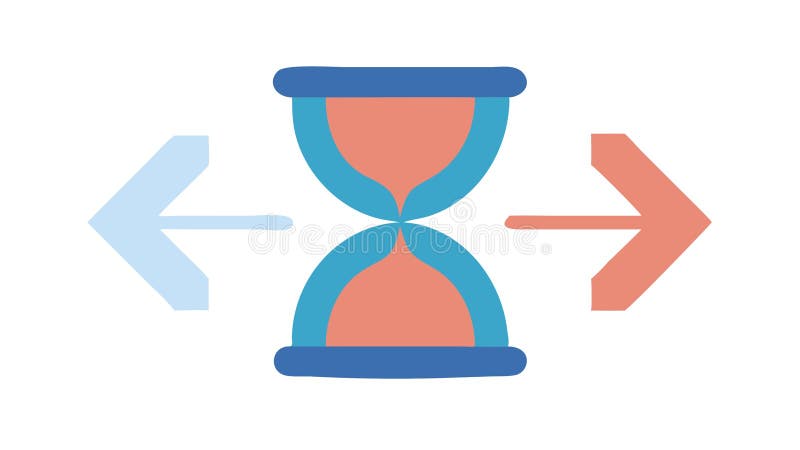 Hourglass Time Transition Flow Vector, Vector Design Generative AI ...