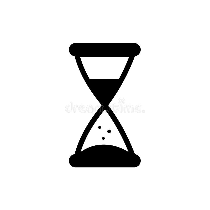 Hourglass, Time - Vector Icon Stock Vector - Illustration of hourglass ...