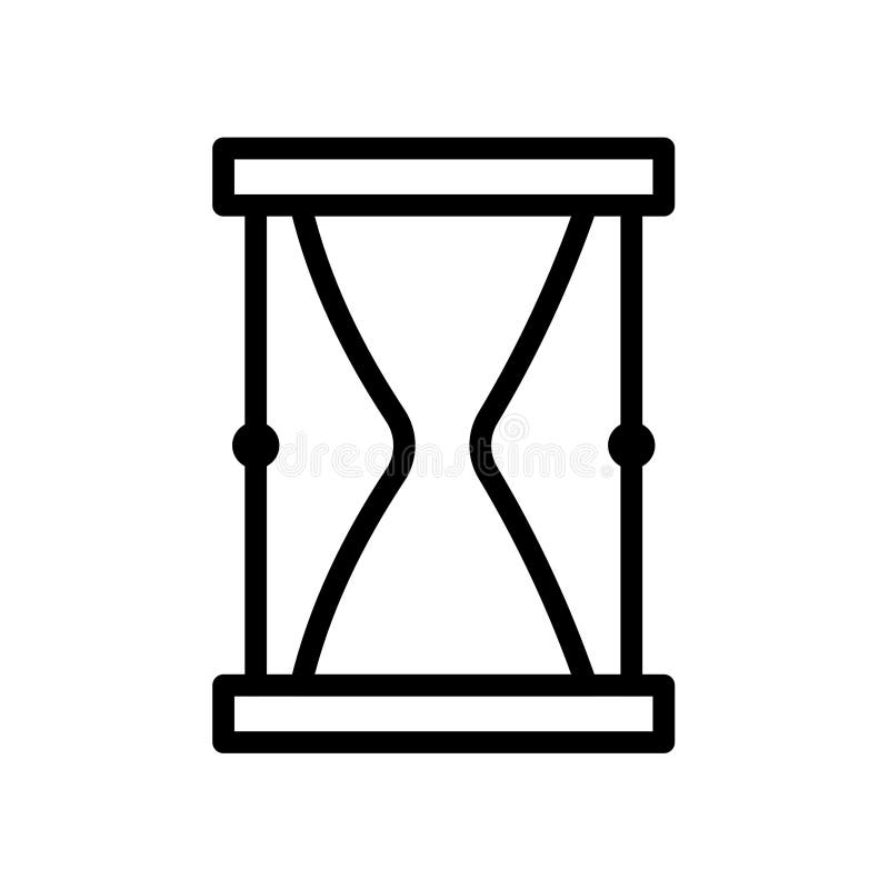 Hourglass, Time - Vector Icon Stock Vector - Illustration of hourglass ...