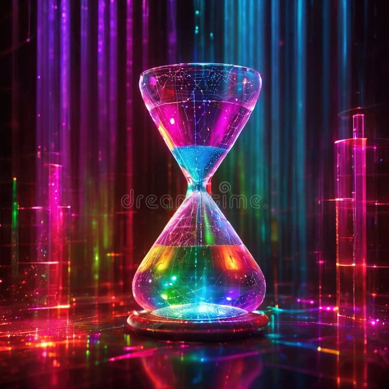 Hourglass Time, Virtual Digital Online Representation, Virtual Data ...