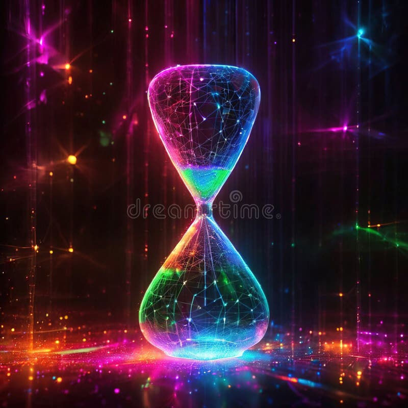 Hourglass Time, Virtual Digital Online Representation, Virtual Data ...