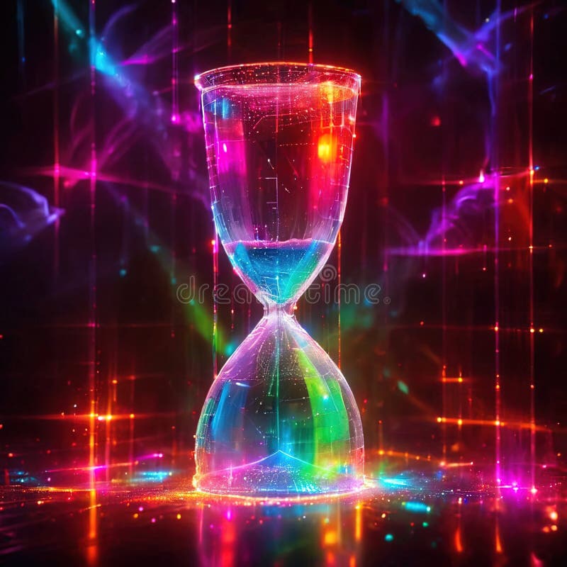 Hourglass Time, Virtual Digital Online Representation, Virtual Data ...